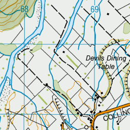 Devils Dining Table, Tasman - NZ Topo Map
