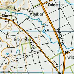Willowgrove, Canterbury - NZ Topo Map