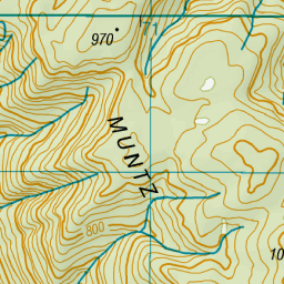 MUNTZ RANGE, Tasman - NZ Topo Map