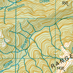 Whitehorn Creek, Tasman - NZ Topo Map
