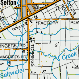 Sefton, Canterbury - NZ Topo Map