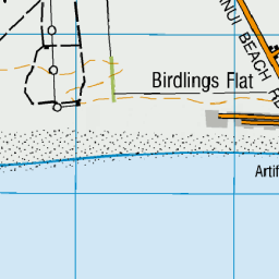 Birdlings Flat, Canterbury - NZ Topo Map