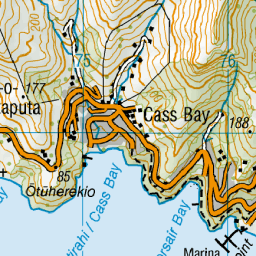 Cass Bay, Canterbury - NZ Topo Map