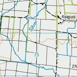 Awapuni, Canterbury - NZ Topo Map