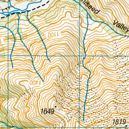 Aniseed Valley, Canterbury - NZ Topo Map