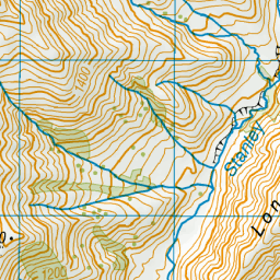 Stanley River, Canterbury - NZ Topo Map