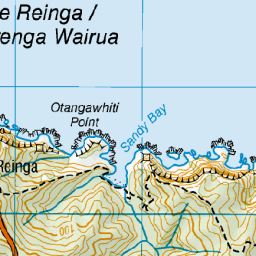 Cape Reinga Coastal Walkway, Northland - NZ Topo Map
