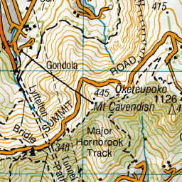 Bridle Path, Canterbury - NZ Topo Map