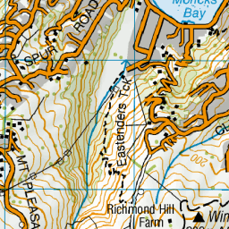 Moncks Bay, Canterbury - NZ Topo Map