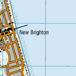 New Brighton, Canterbury - NZ Topo Map