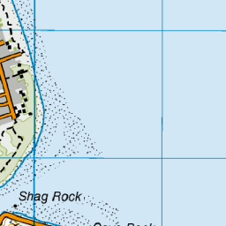 Shag Rock, Canterbury - NZ Topo Map