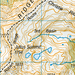 ROBERT RIDGE, Tasman - NZ Topo Map