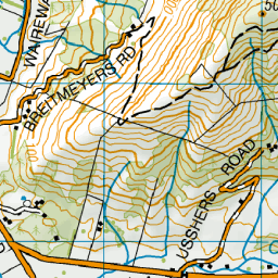 Okana River, Canterbury - NZ Topo Map