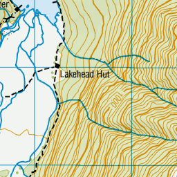 Lakehead Hut, Tasman - NZ Topo Map