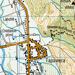 Tapawera, Tasman - NZ Topo Map