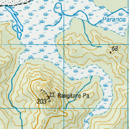 Rangitane Pa, Northland - NZ Topo Map