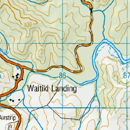 Waitiki Landing, Northland - NZ Topo Map