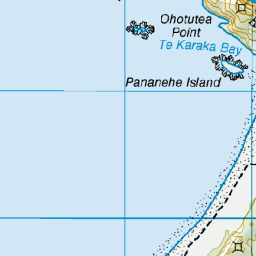 Te Karaka Bay, Northland - NZ Topo Map