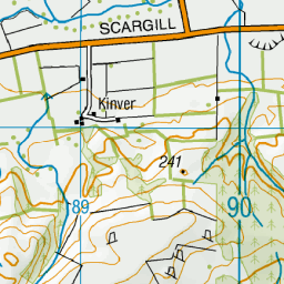 Kinver, Canterbury - NZ Topo Map