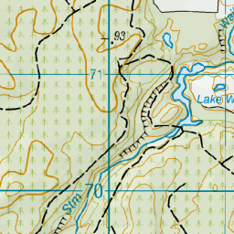 Lake Waikanae, Northland - NZ Topo Map