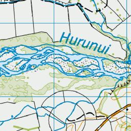 Hurunui River, Canterbury - NZ Topo Map