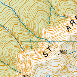 ST ARNAUD RANGE, Tasman - NZ Topo Map