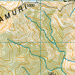 AMURI RANGE, Canterbury - NZ Topo Map