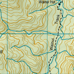 Wainui Hut, Tasman - NZ Topo Map