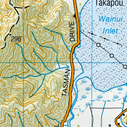 Wainui Inlet, Tasman - NZ Topo Map