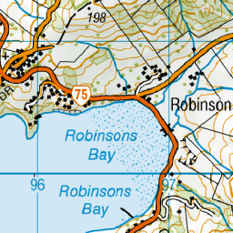 Robinsons Bay, Canterbury - NZ Topo Map