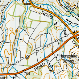 Greta Valley Walkway, Canterbury - NZ Topo Map