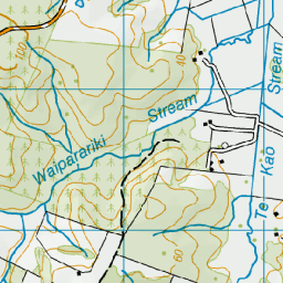 Te Kao Stream, Northland - NZ Topo Map