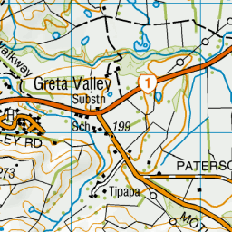 Greta Valley, Canterbury - NZ Topo Map