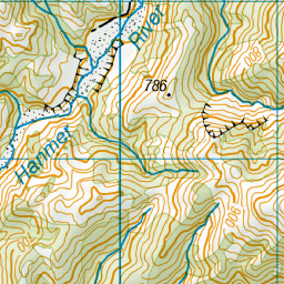 Hanmer River, Canterbury - NZ Topo Map