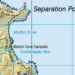Mutton Cove, Tasman - NZ Topo Map