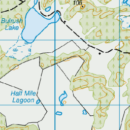 Bulrush Lake, Northland - NZ Topo Map