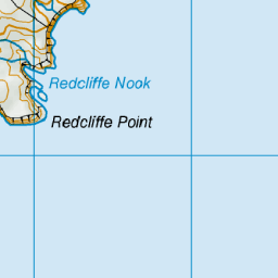 Redcliffe Point, Canterbury - NZ Topo Map