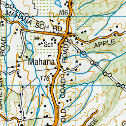 Mahana, Tasman - NZ Topo Map