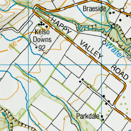 Braeside, Canterbury - NZ Topo Map