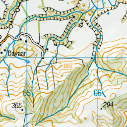 Davaar, Canterbury - NZ Topo Map