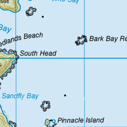 Pinnacle Island, Tasman - NZ Topo Map