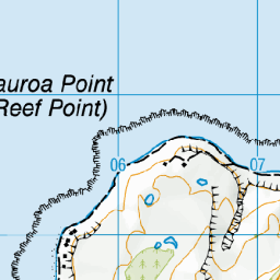 Tauroa Point (Reef Point), Northland - NZ Topo Map