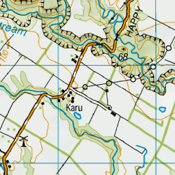 Karu, Canterbury - NZ Topo Map