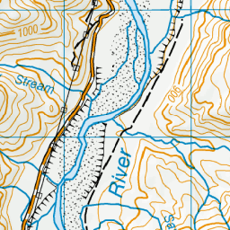 Acheron River, Marlborough - NZ Topo Map