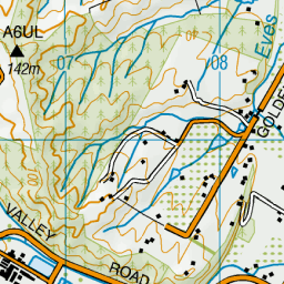 Eves Valley Stream, Tasman - NZ Topo Map