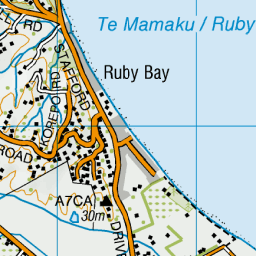 Ruby Bay, Tasman - NZ Topo Map