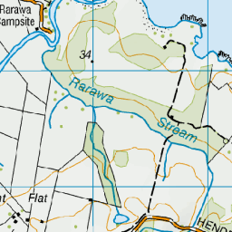 Rarawa Stream, Northland - NZ Topo Map