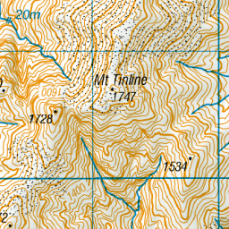Mount Tinline, Marlborough - NZ Topo Map