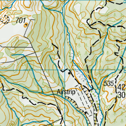 Wandle River, Canterbury - NZ Topo Map