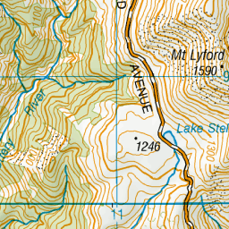 Mount Lyford, Canterbury - NZ Topo Map
